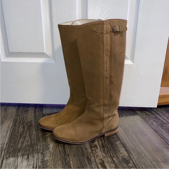 Anthropologie | Shoes | Anthropologie Candela Tall Leather Boots Brown ...
